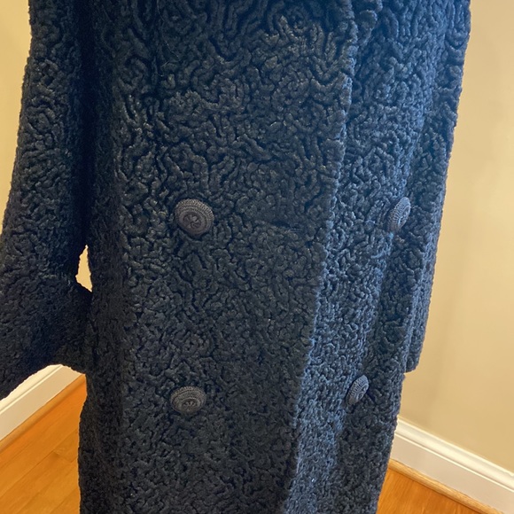 Miracurl | Jackets & Coats | Vintage 95s Curly Lamb Coat With Mink Fur ...